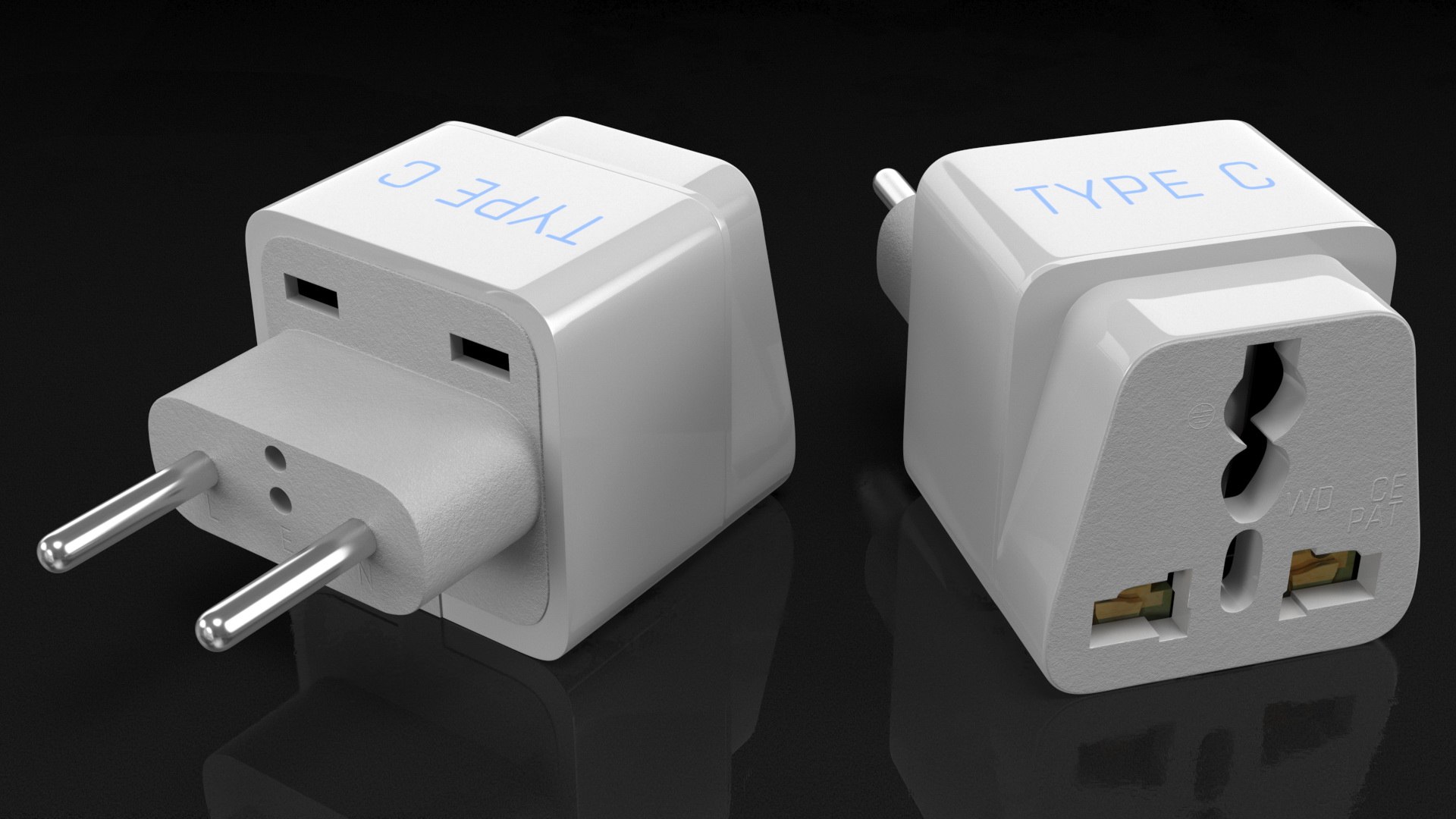 Travel Plug Adapters Collection 2 3D Model - TurboSquid 2096318
