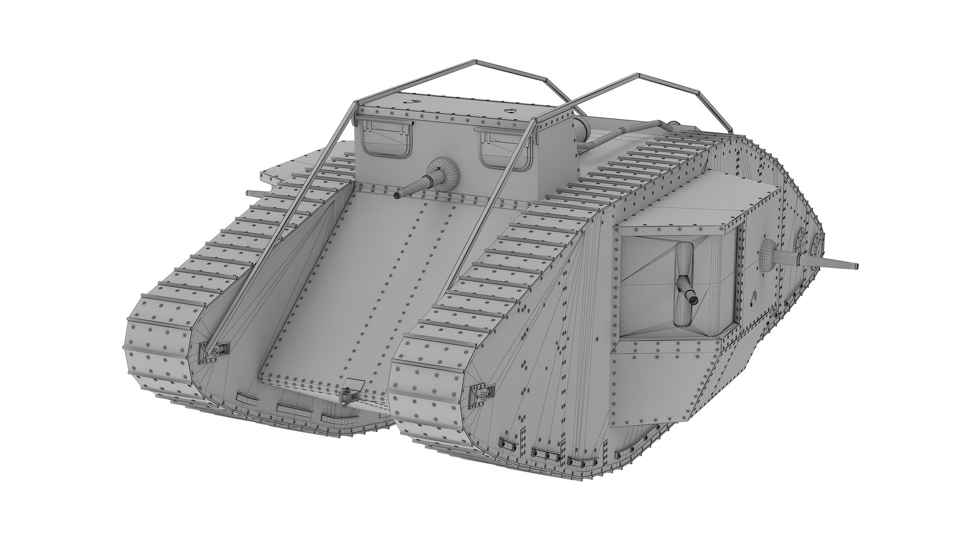 Tank MK 4 3D - TurboSquid 2258377