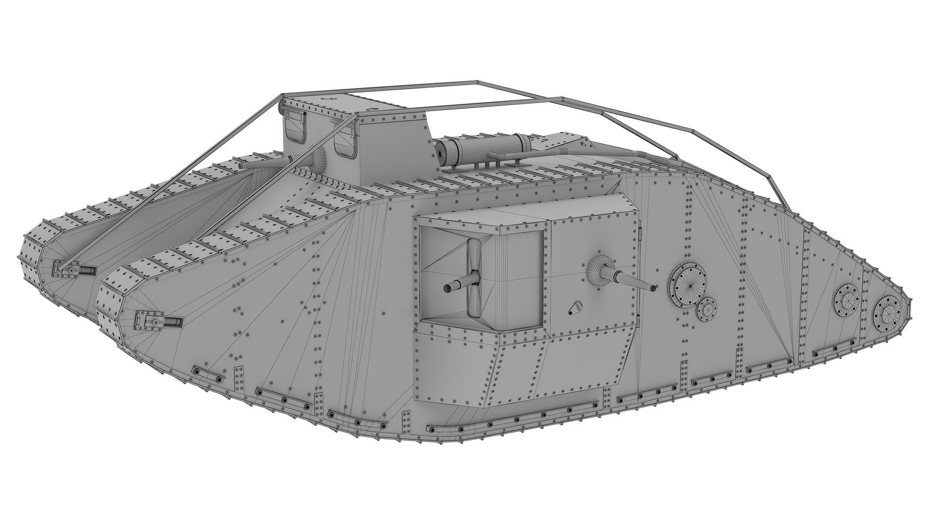 Tank MK 4 3D - TurboSquid 2258377
