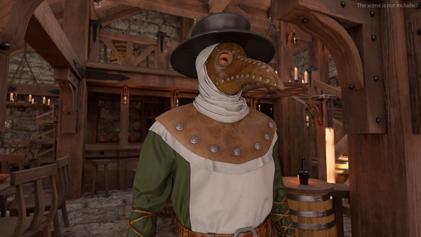 modelo 3d El Doctor de la Plaga preparado para Maya - TurboSquid 2416498