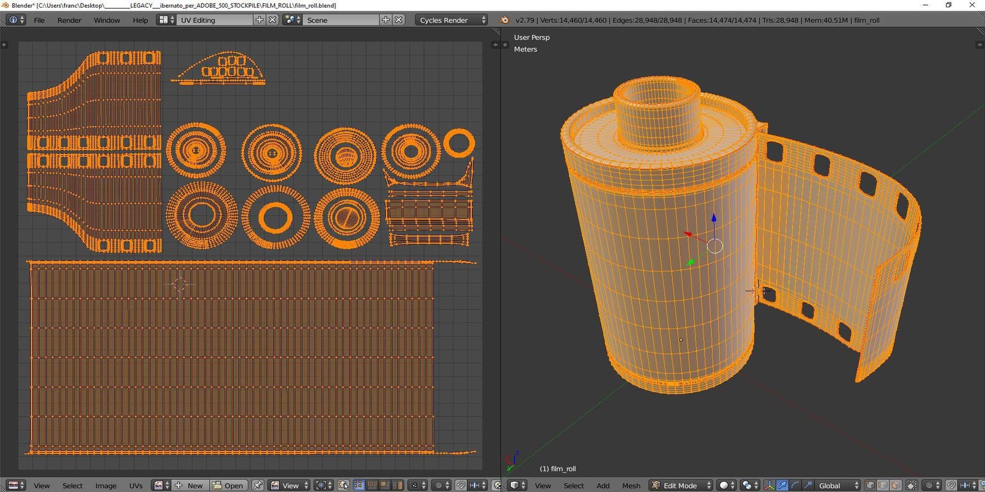 Photographic Roll 3D Model - TurboSquid 1333625