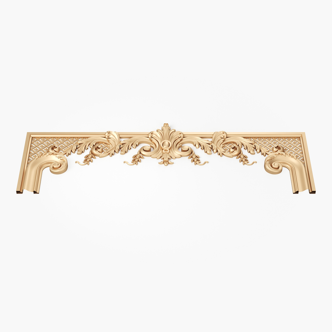 3D Classic Carved Panel Model - TurboSquid 1872491