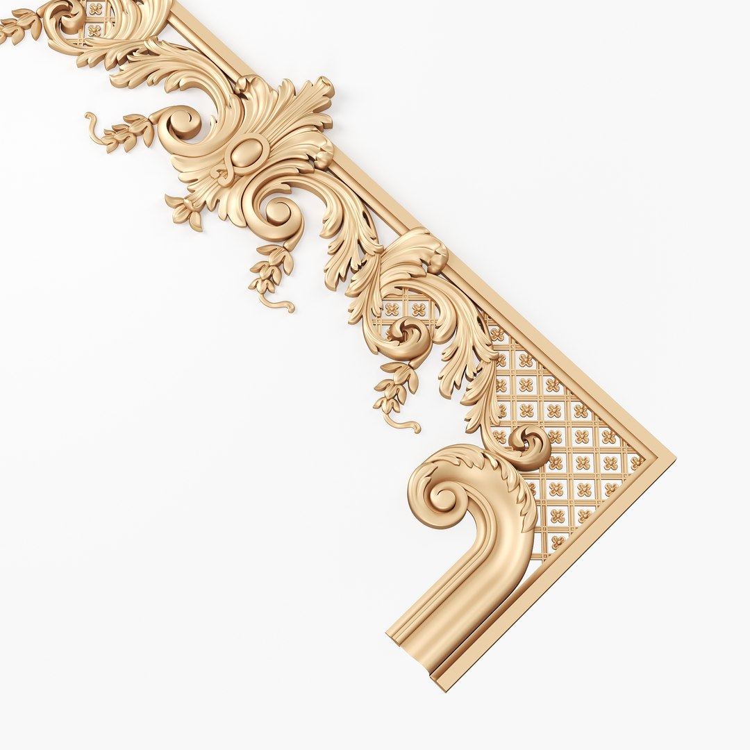 3D Classic Carved Panel Model - TurboSquid 1872491