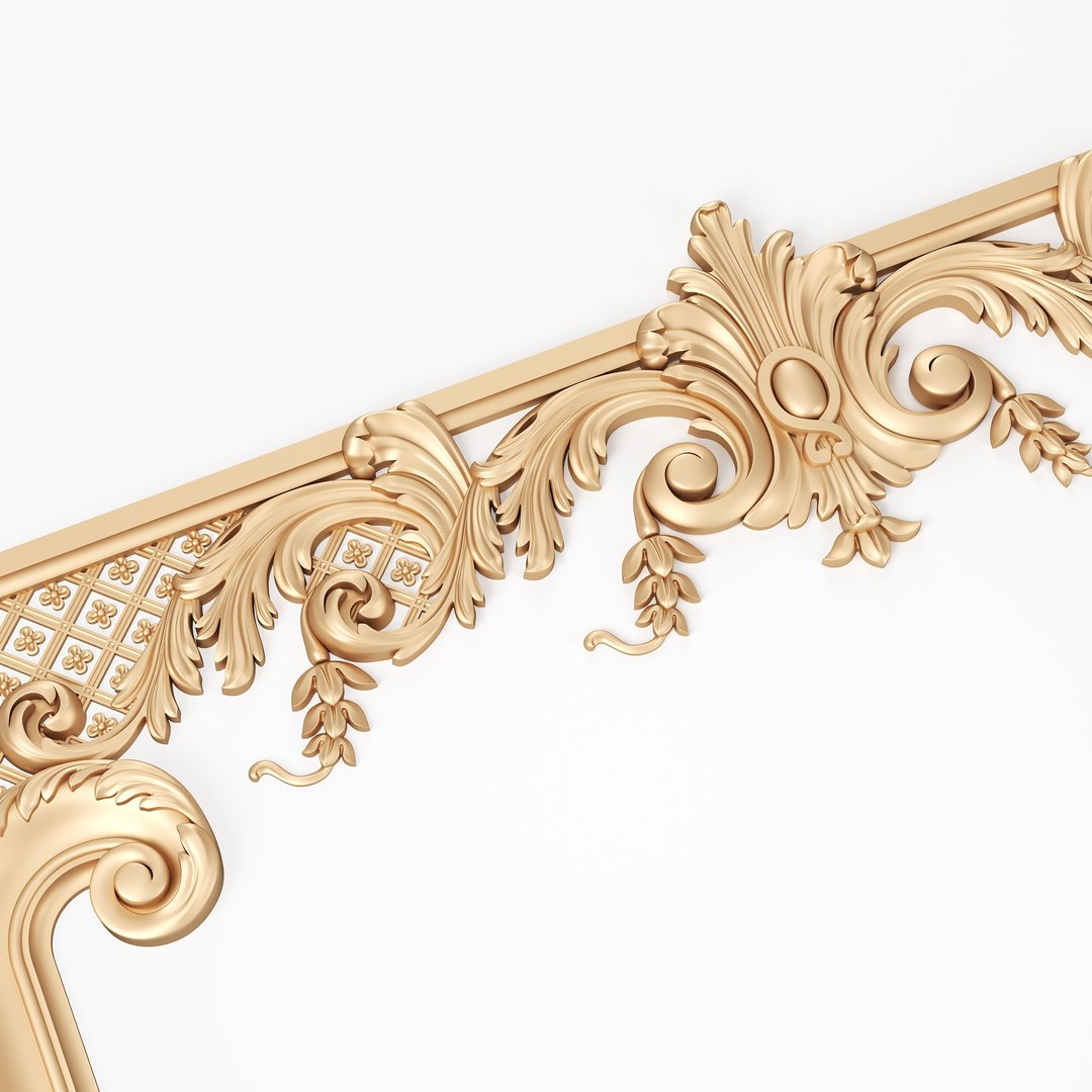 3D Classic Carved Panel Model - TurboSquid 1872491