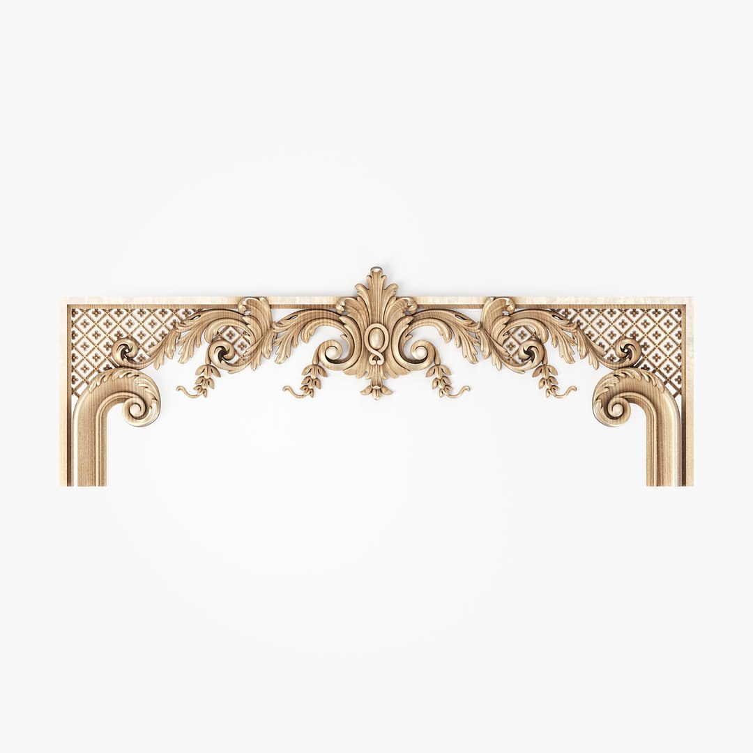 3D Classic Carved Panel Model - TurboSquid 1872491