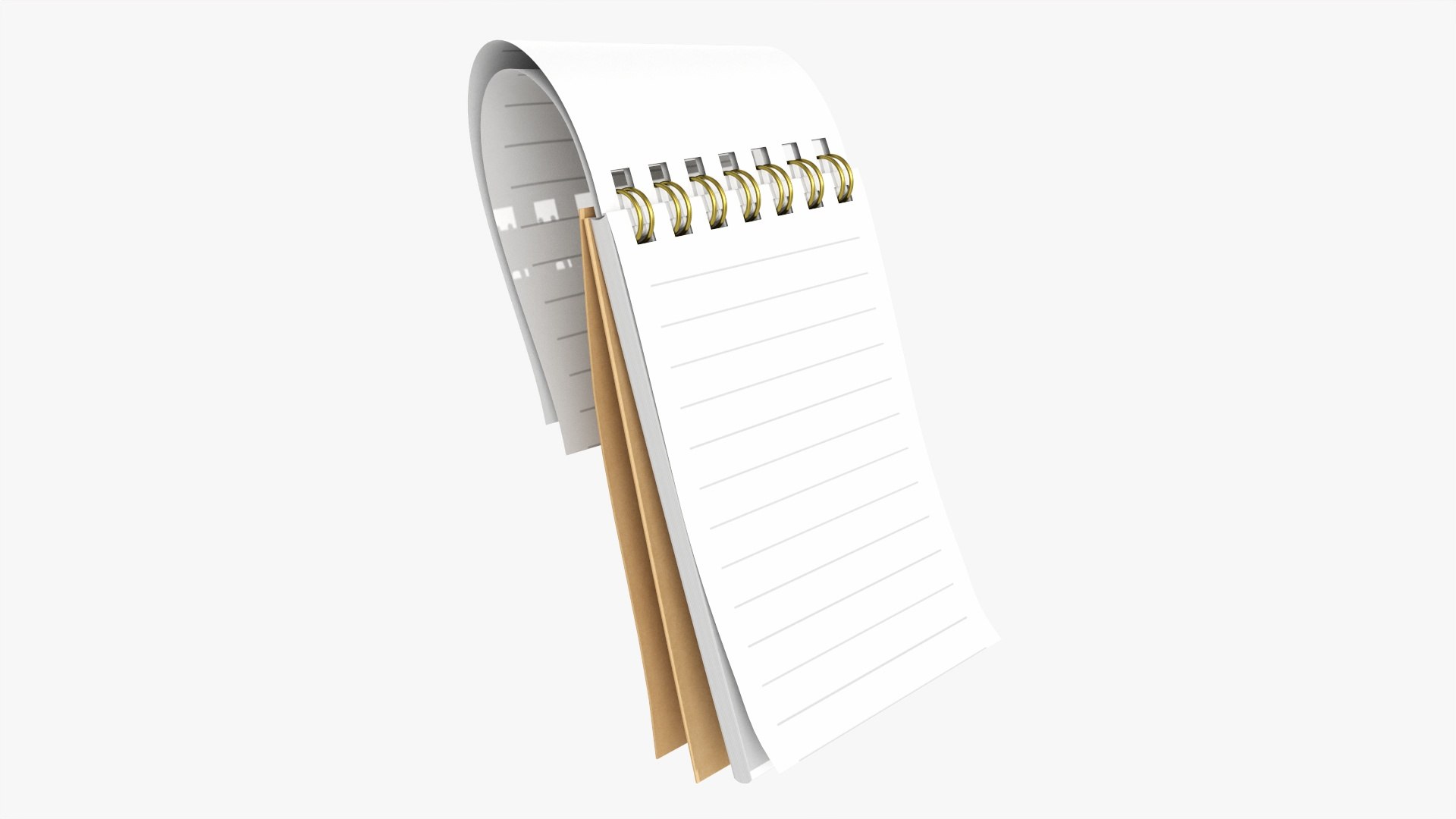 Notebook With Spiral 01 Flipped Model - TurboSquid 1715907