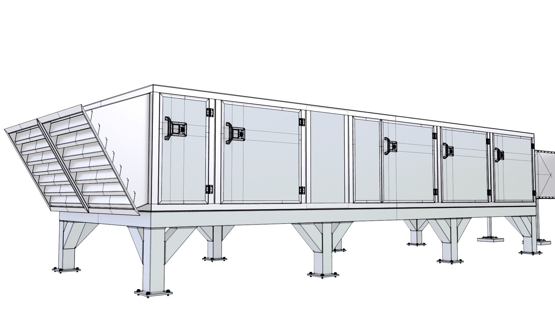 3D Air Handler Low Poly For Games 4 Model - TurboSquid 2097146