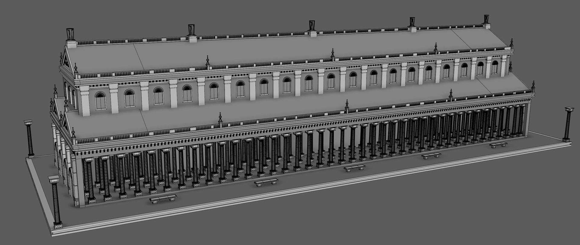 3D Ancient Roman Building Model - TurboSquid 2273059