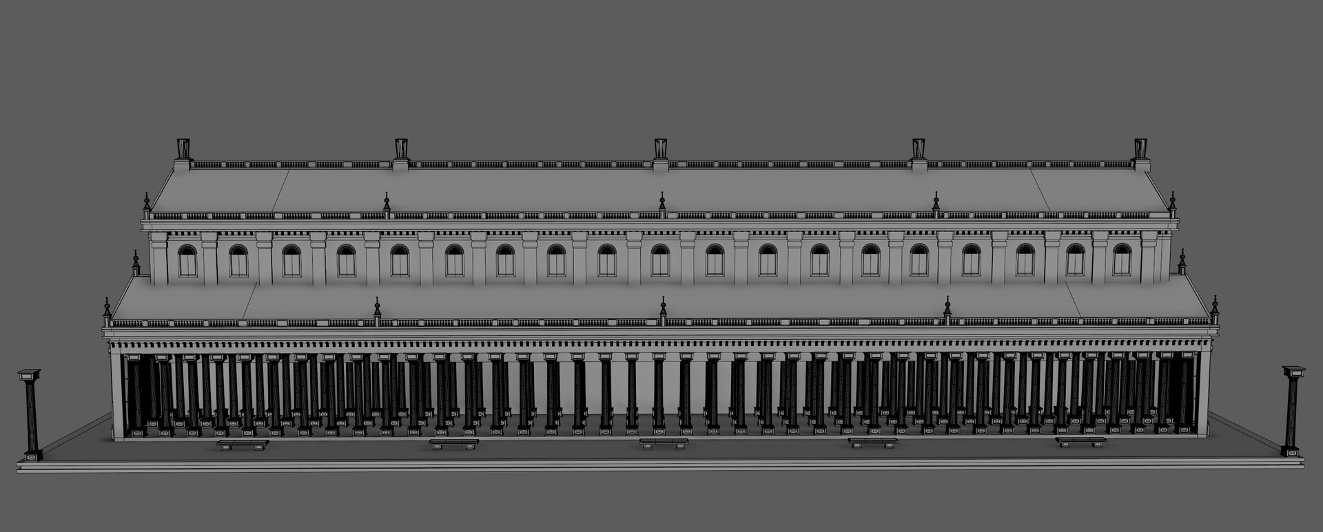 3D Ancient Roman Building Model - TurboSquid 2273059