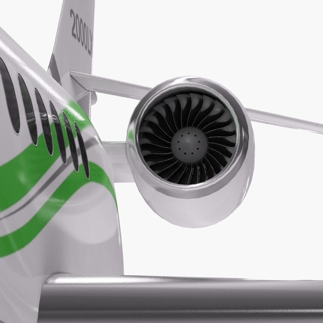 3d Dassault Falcon 2000lxs