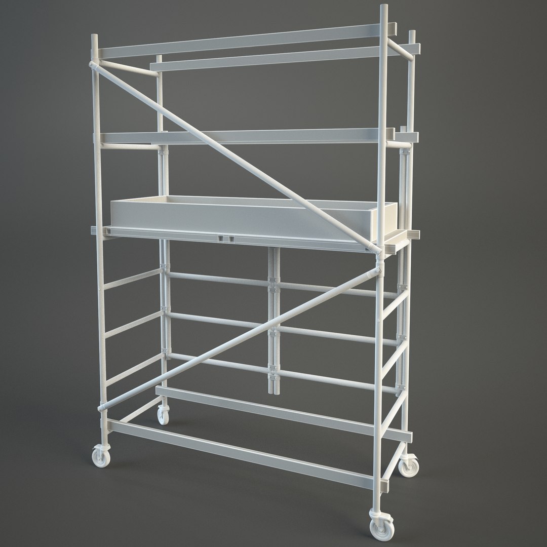 scaffold towers set 3d model