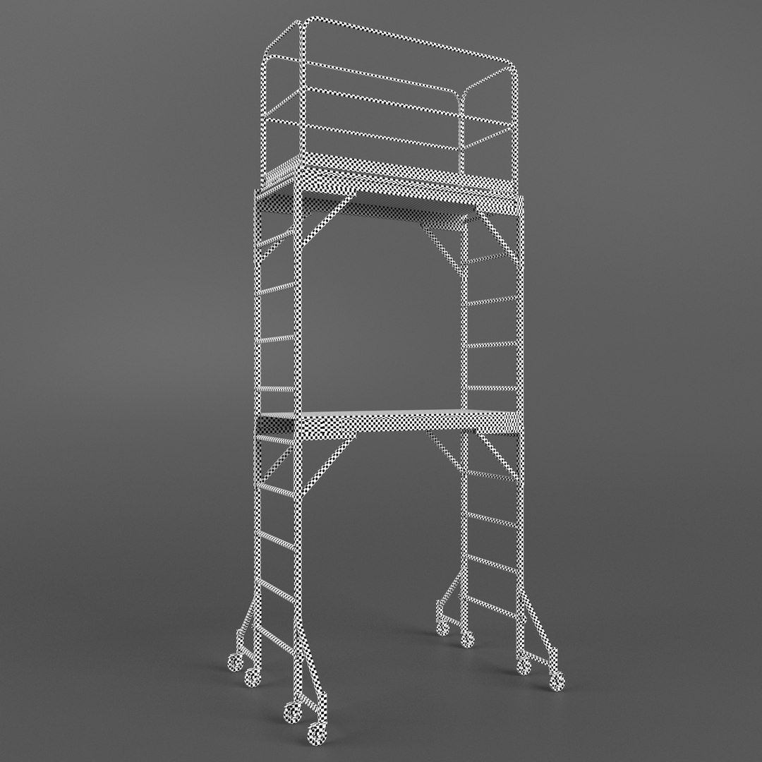scaffold towers set 3d model