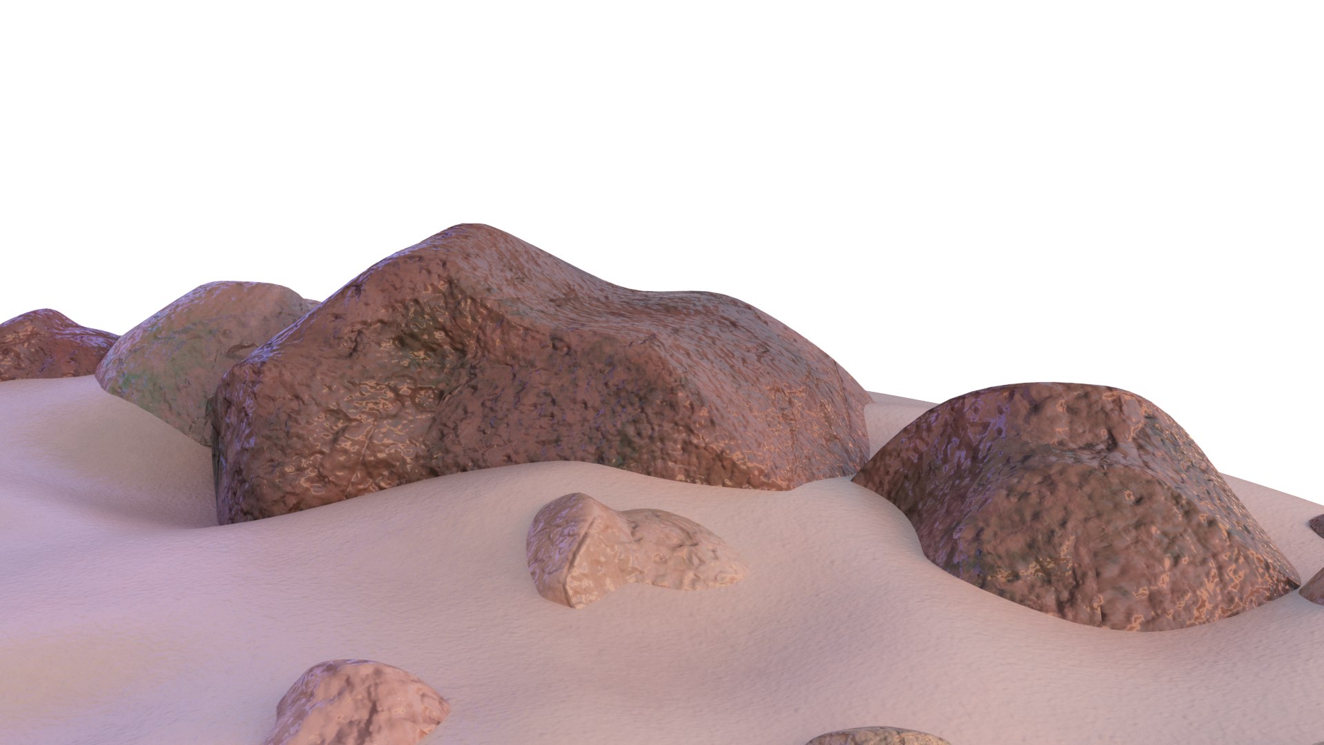 3D Beach And River Rocks Collection - TurboSquid 2340301