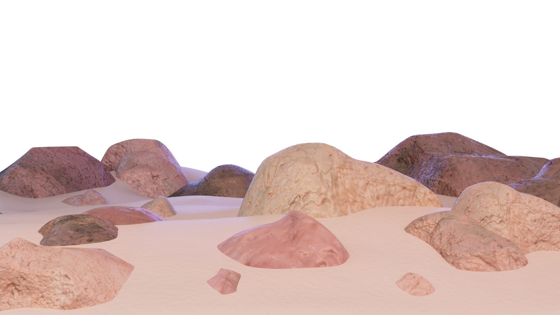3D Beach And River Rocks Collection - TurboSquid 2340301