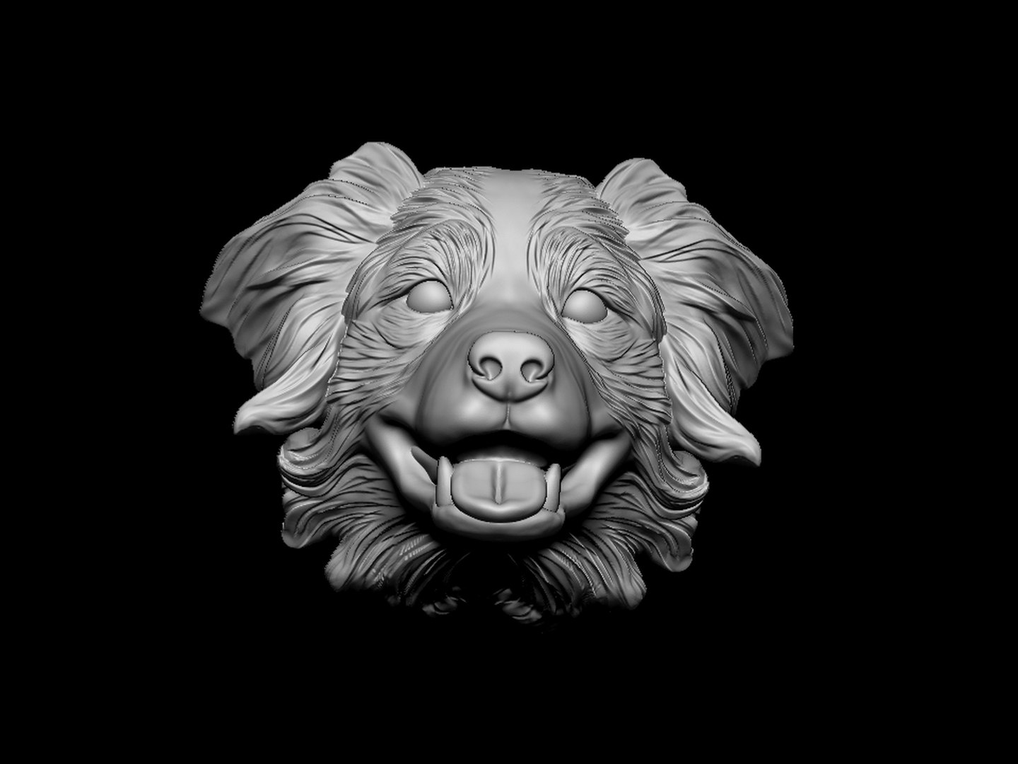 3D Australian Shepherd Readytoprint Model - TurboSquid 1875208