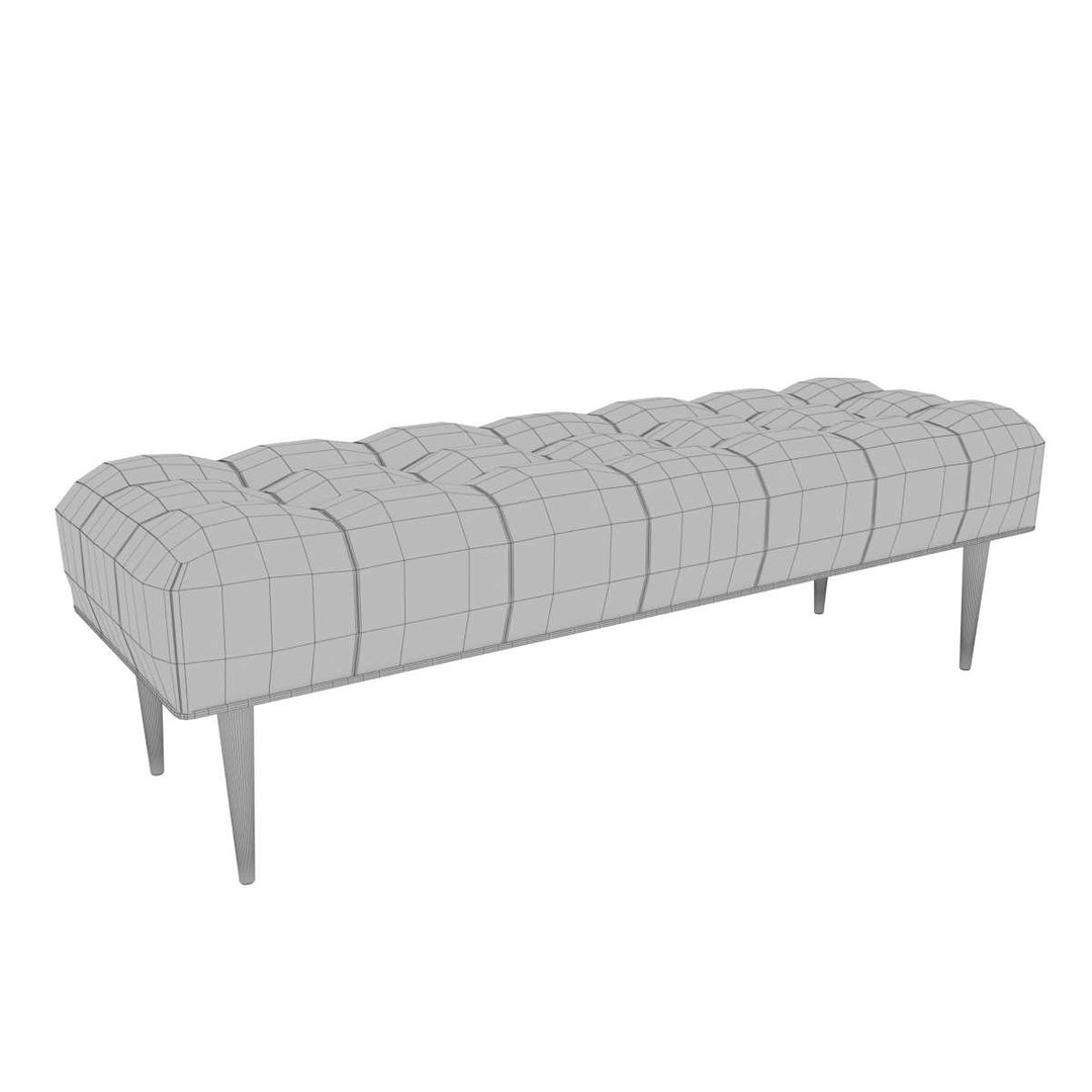 Bench Modern Button Tufted 3D Model - TurboSquid 1600138