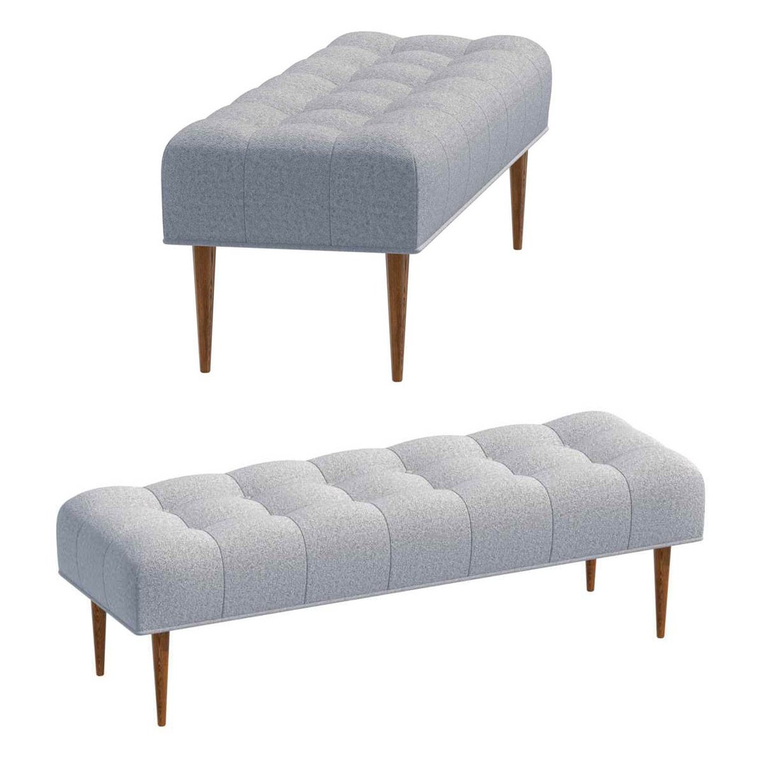 Bench Modern Button Tufted 3D Model - TurboSquid 1600138