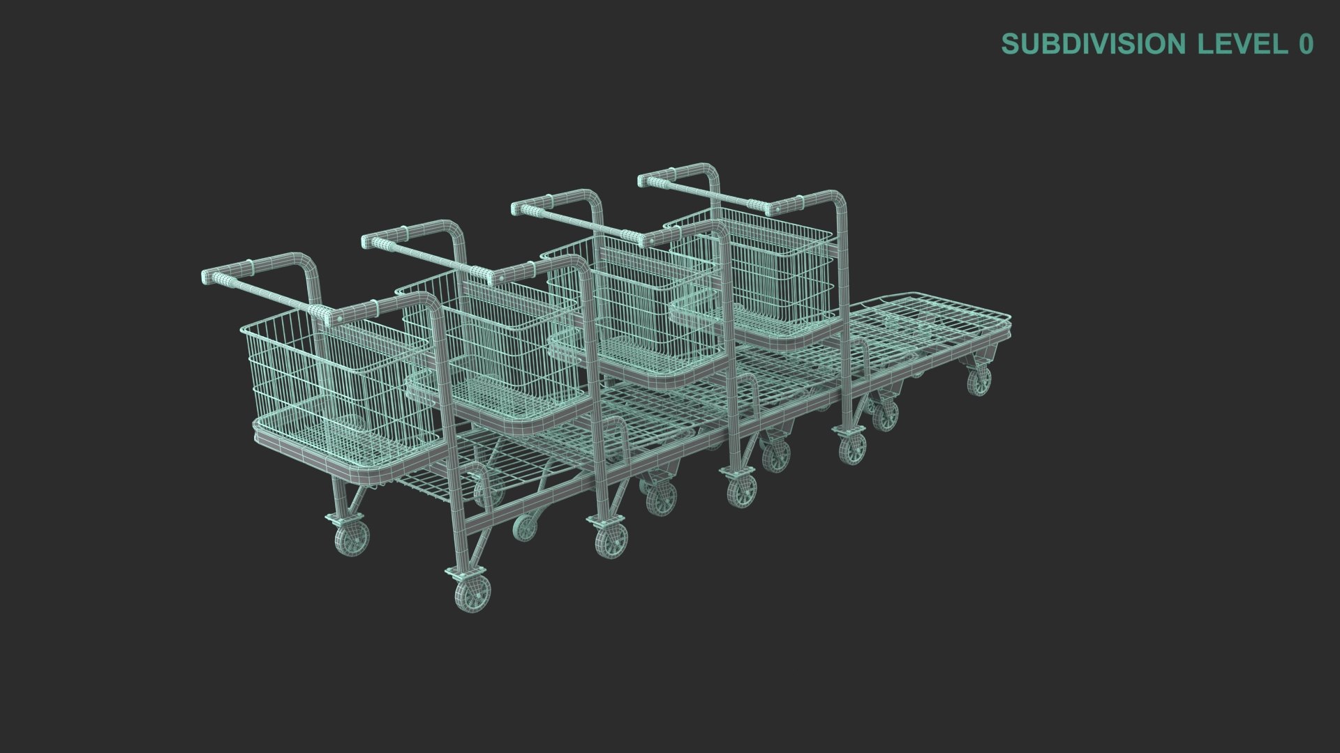 Shopping Carts Model - TurboSquid 2003006