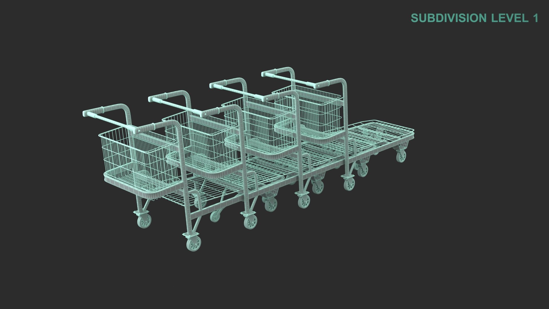 Shopping Carts Model - TurboSquid 2003006