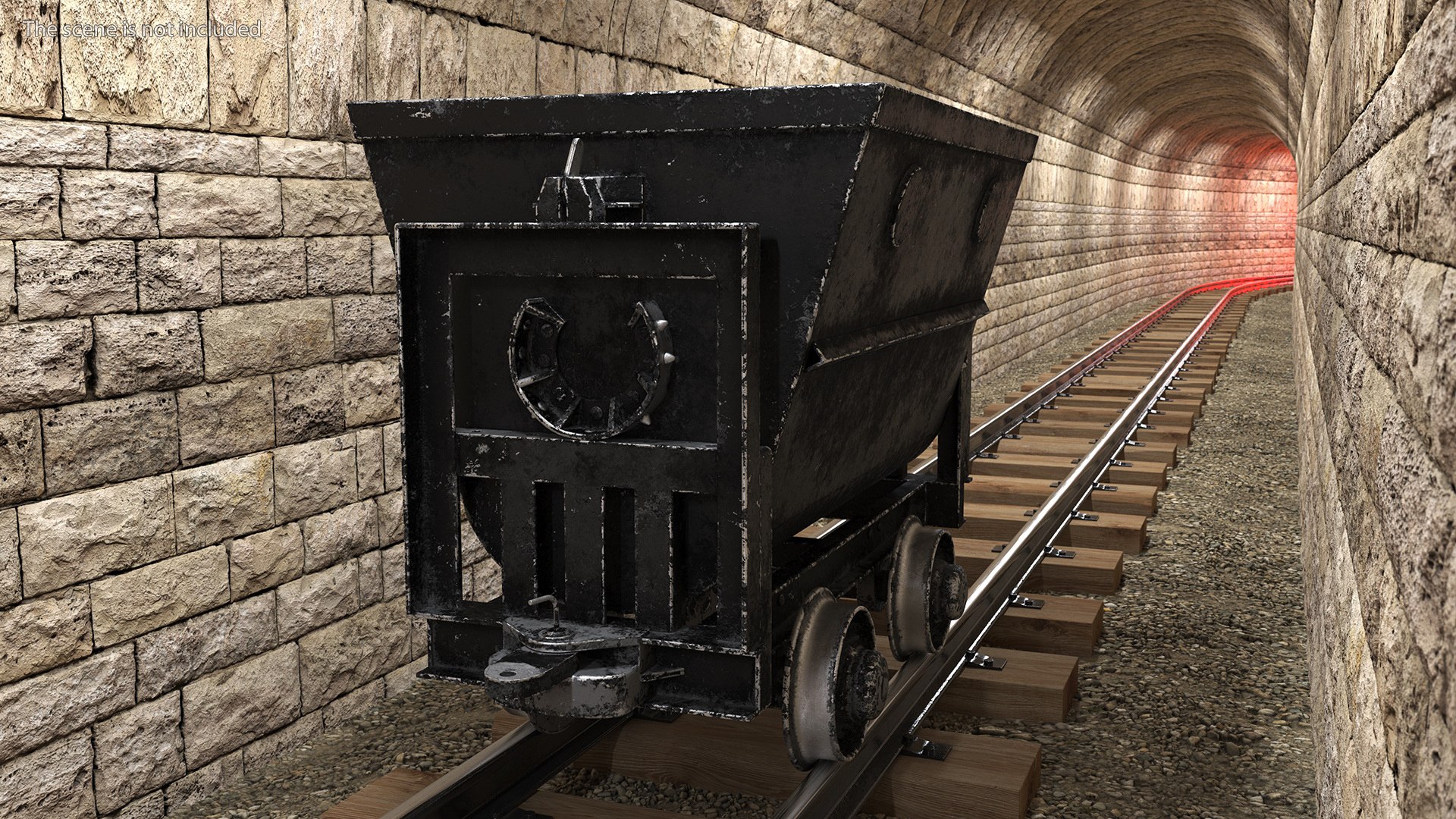Mine Wagon Dusty Black 3D - TurboSquid 2114820