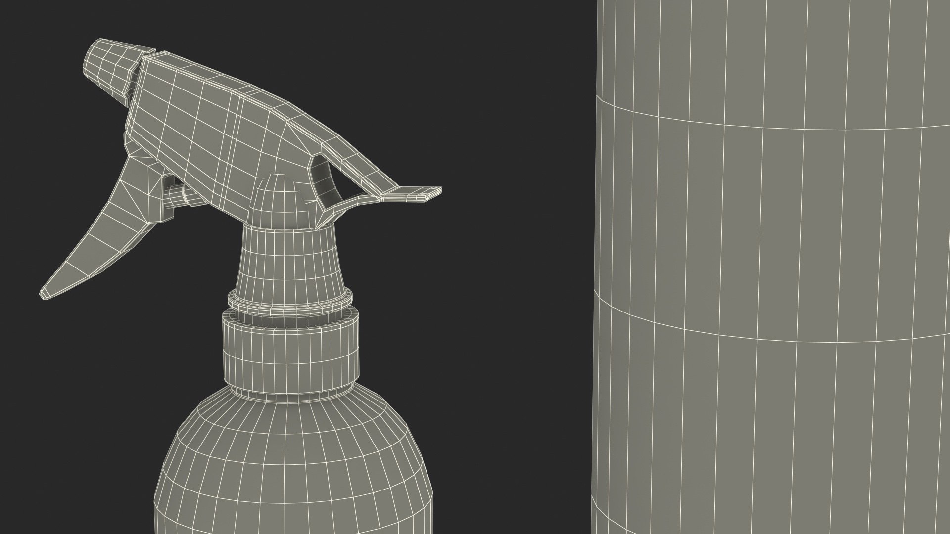 3D White Trigger Sprayer Bottle - TurboSquid 1477106