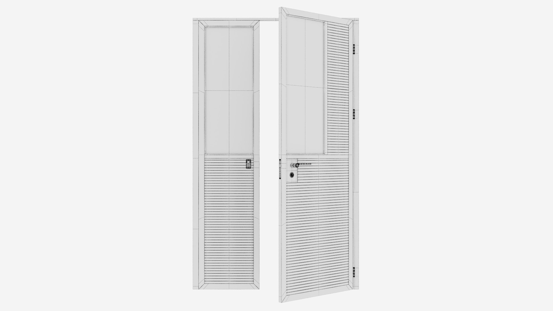 Aluminium Door 84 3D Model - TurboSquid 2019852