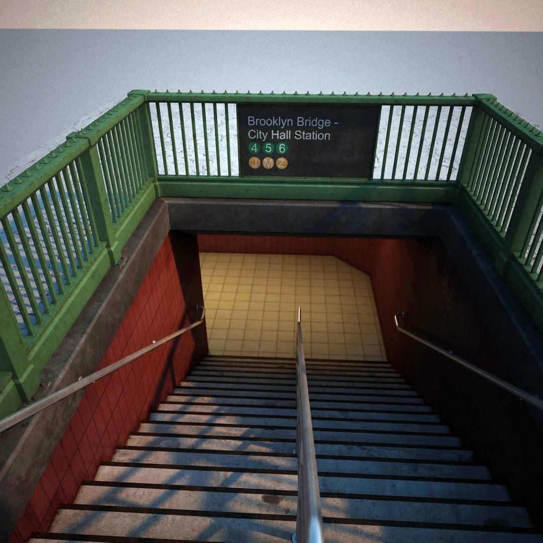 Subway Entrance V4 3d C4d