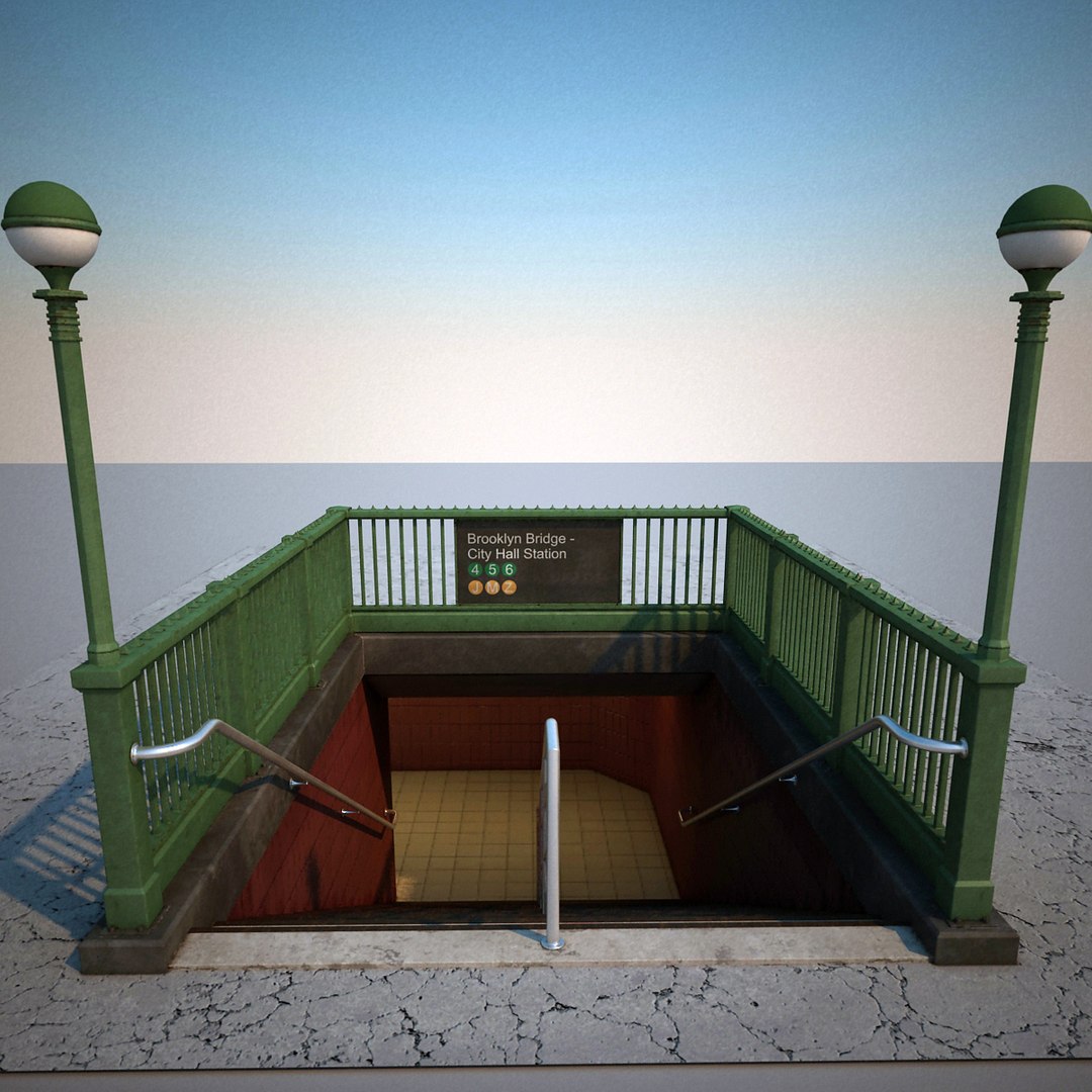 Subway Entrance V4 3d C4d