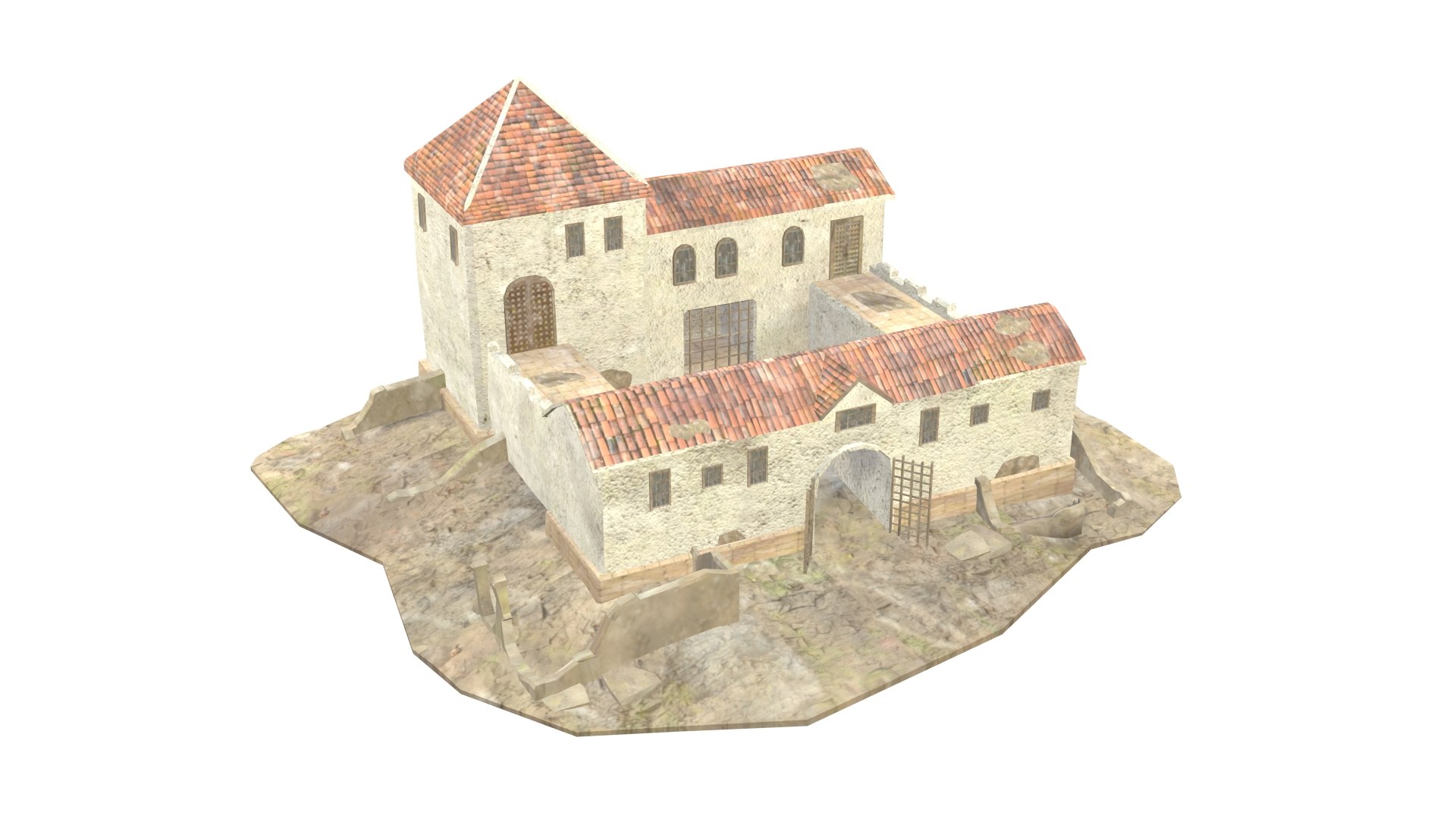 3D - Roman Building - TurboSquid 1600525