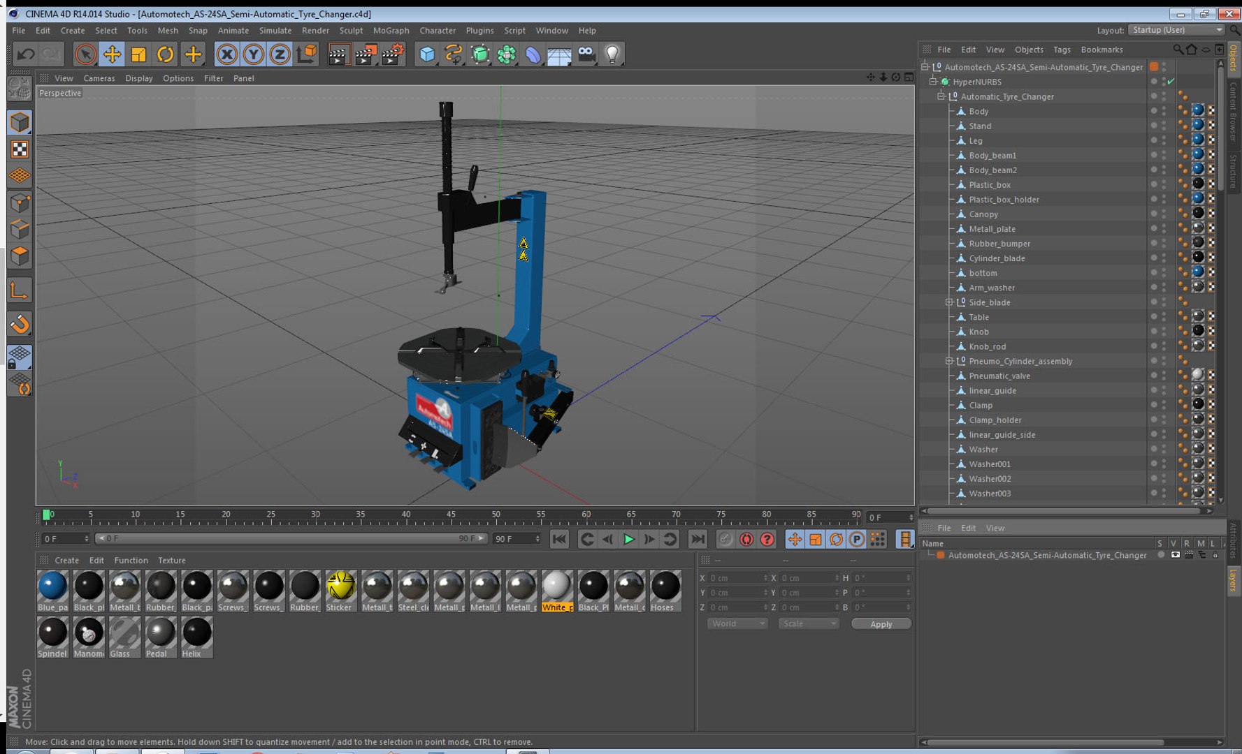 Automotech as-24sa semi-automatic tyre 3D model - TurboSquid 1418616