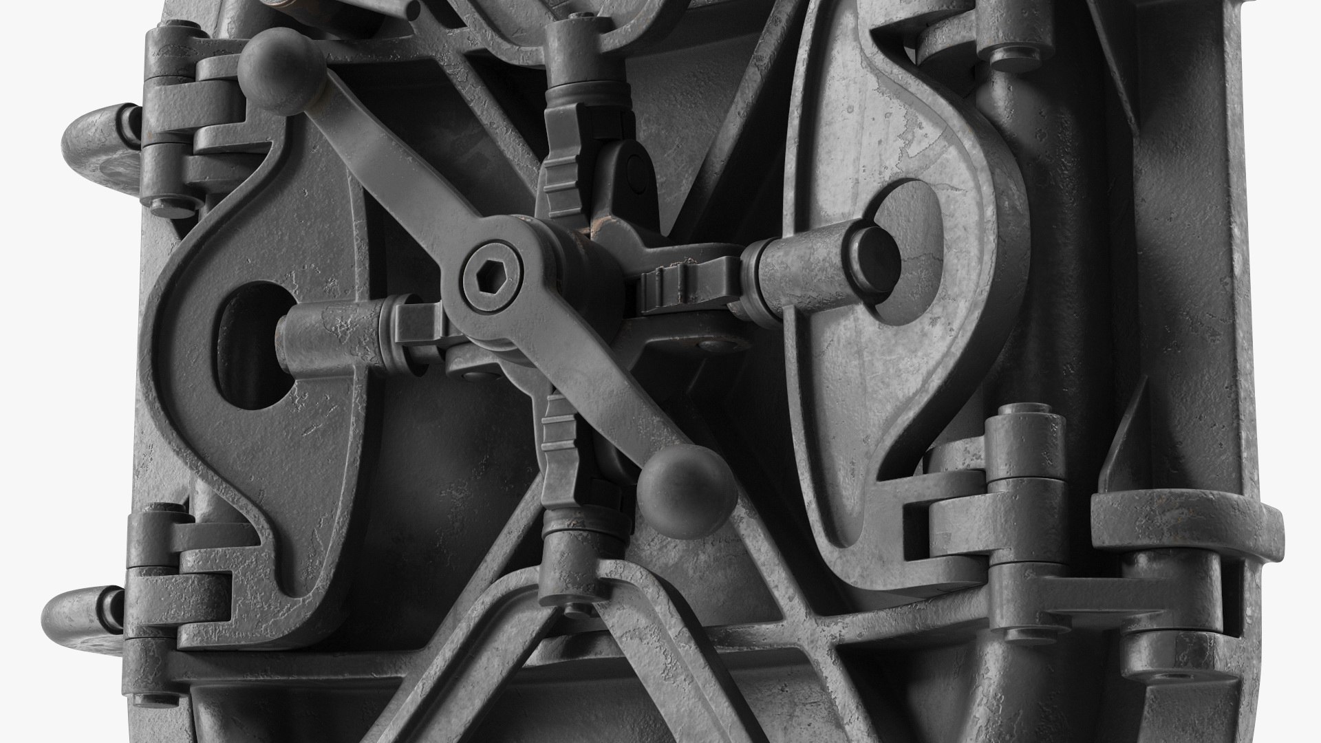 Oval Submarine Hatch With Window Black 3D Model - TurboSquid 2396057