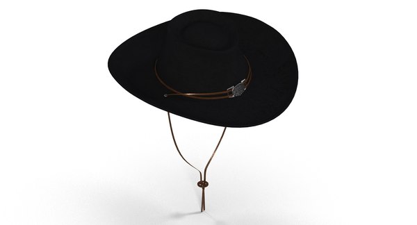3d black hat women
