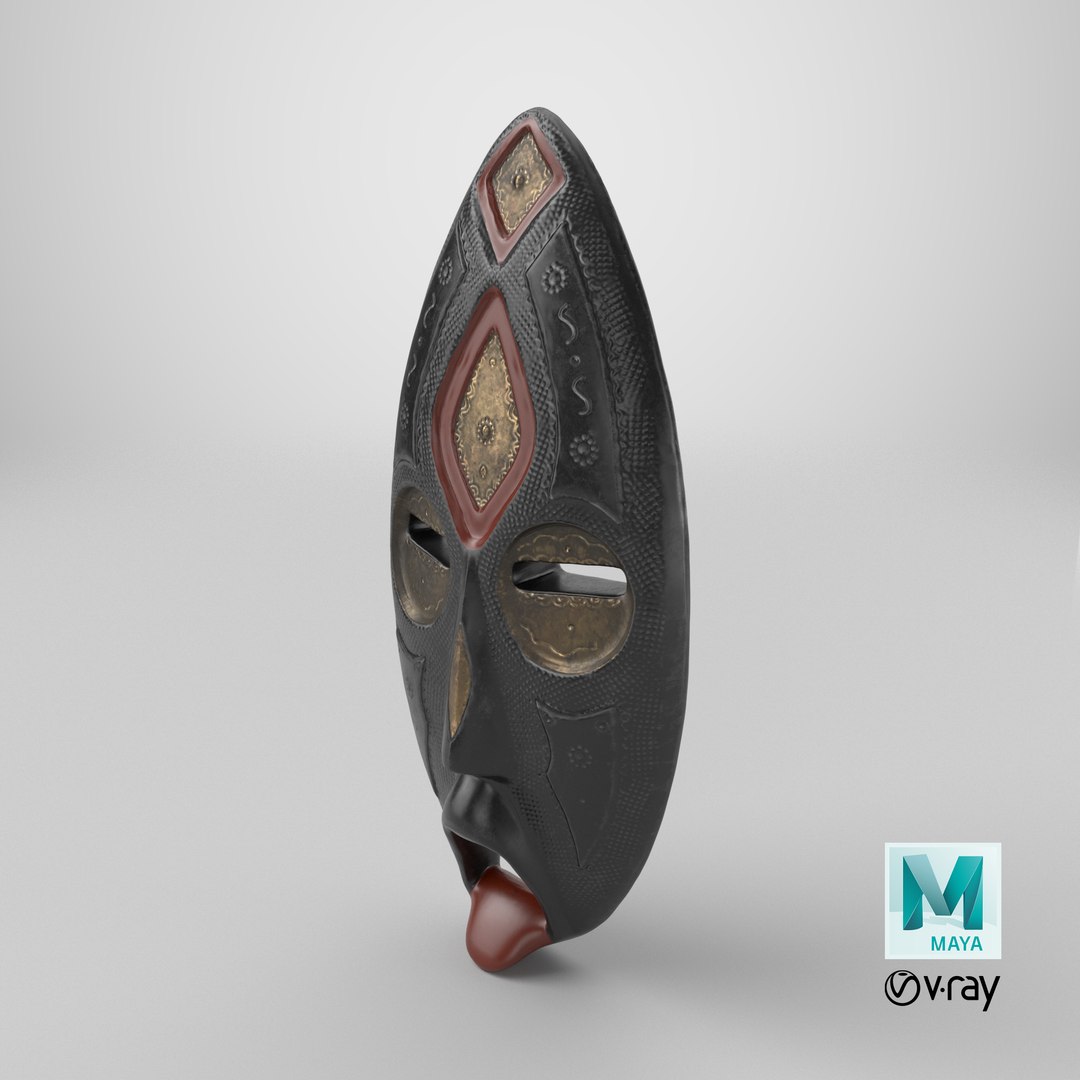 African Mask V1 3D Model - TurboSquid 1575139