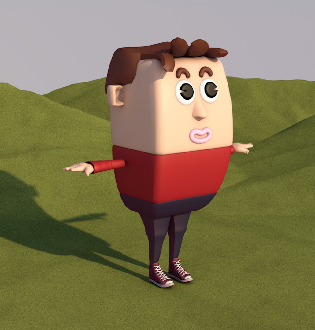 3D Cartoon Man Male Animation Character - TurboSquid 1443244