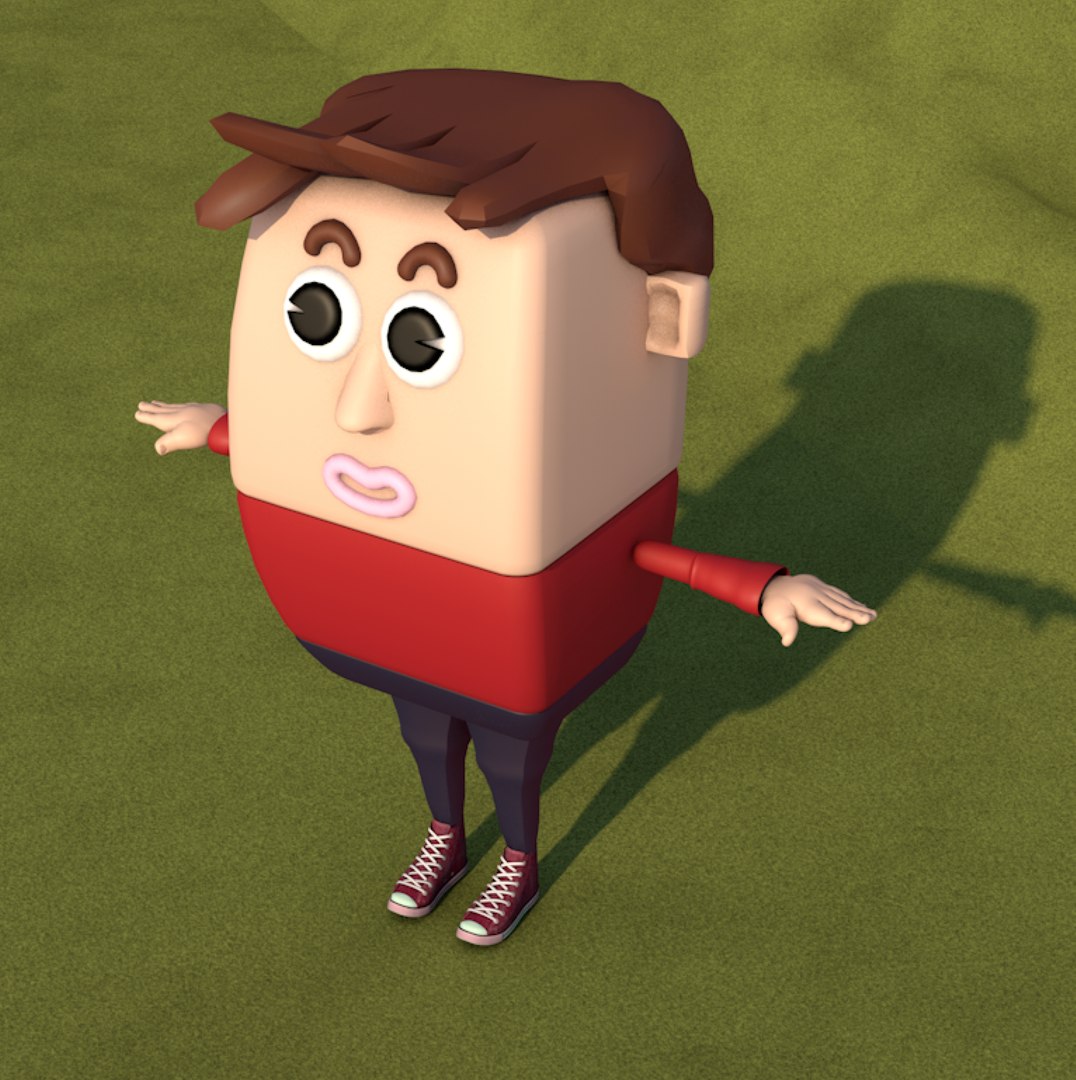 3D Cartoon Man Male Animation Character - TurboSquid 1443244