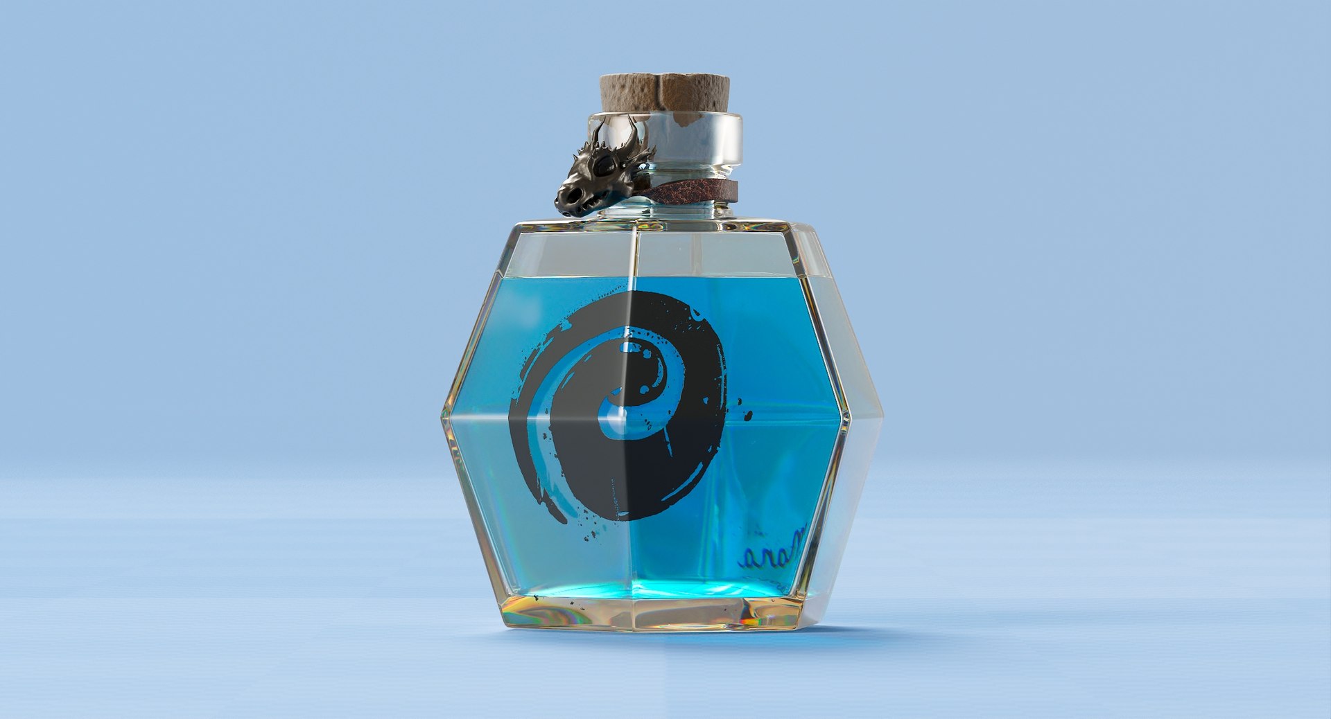 Mana Potion Bottle 3D Model - TurboSquid 2037167