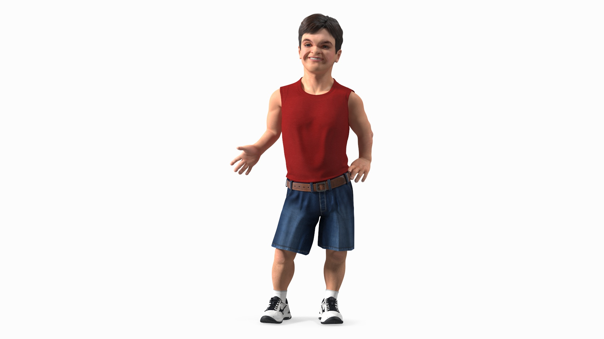 Happy Dwarf Man Summer Style 3D Model - TurboSquid 2214176