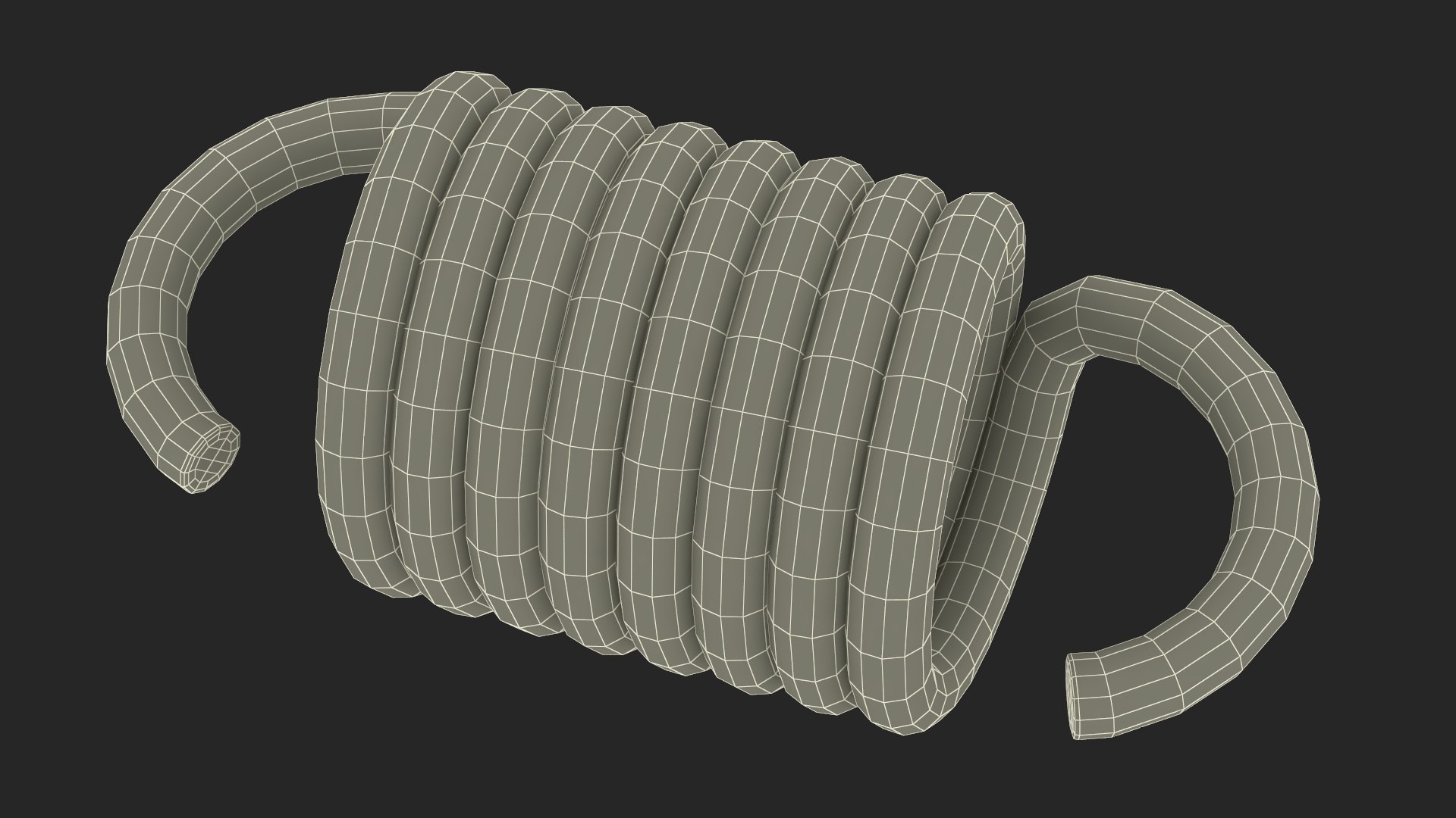 3D Model Thick Metal Spring - TurboSquid 2223865