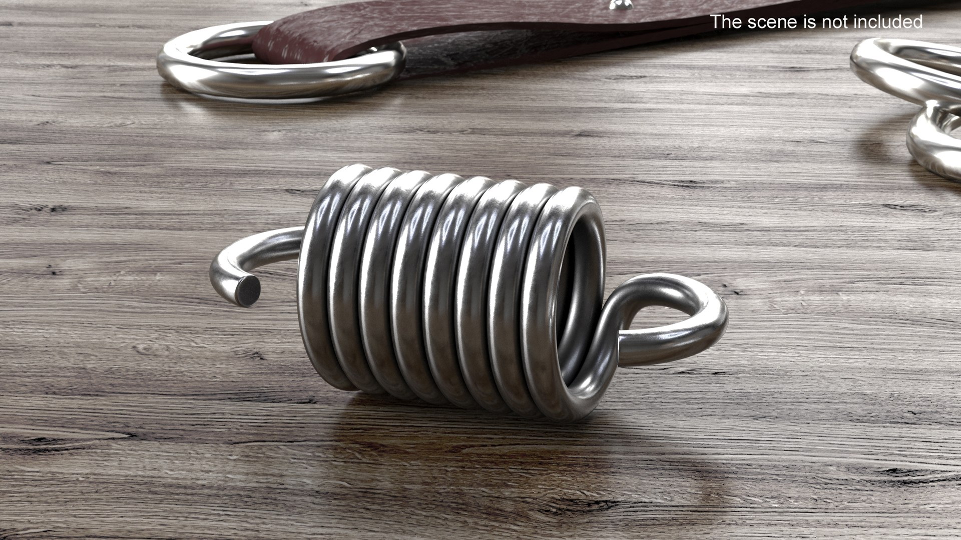 3D Model Thick Metal Spring - TurboSquid 2223865