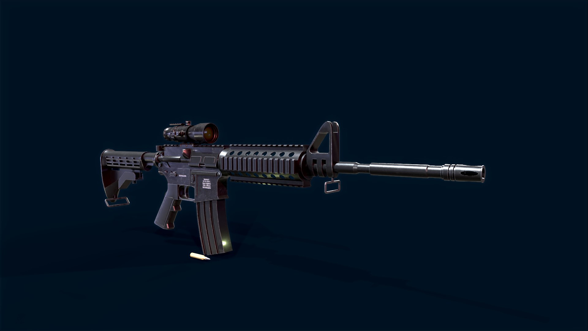 Rapid Fire Gun 3D Model - TurboSquid 2035730