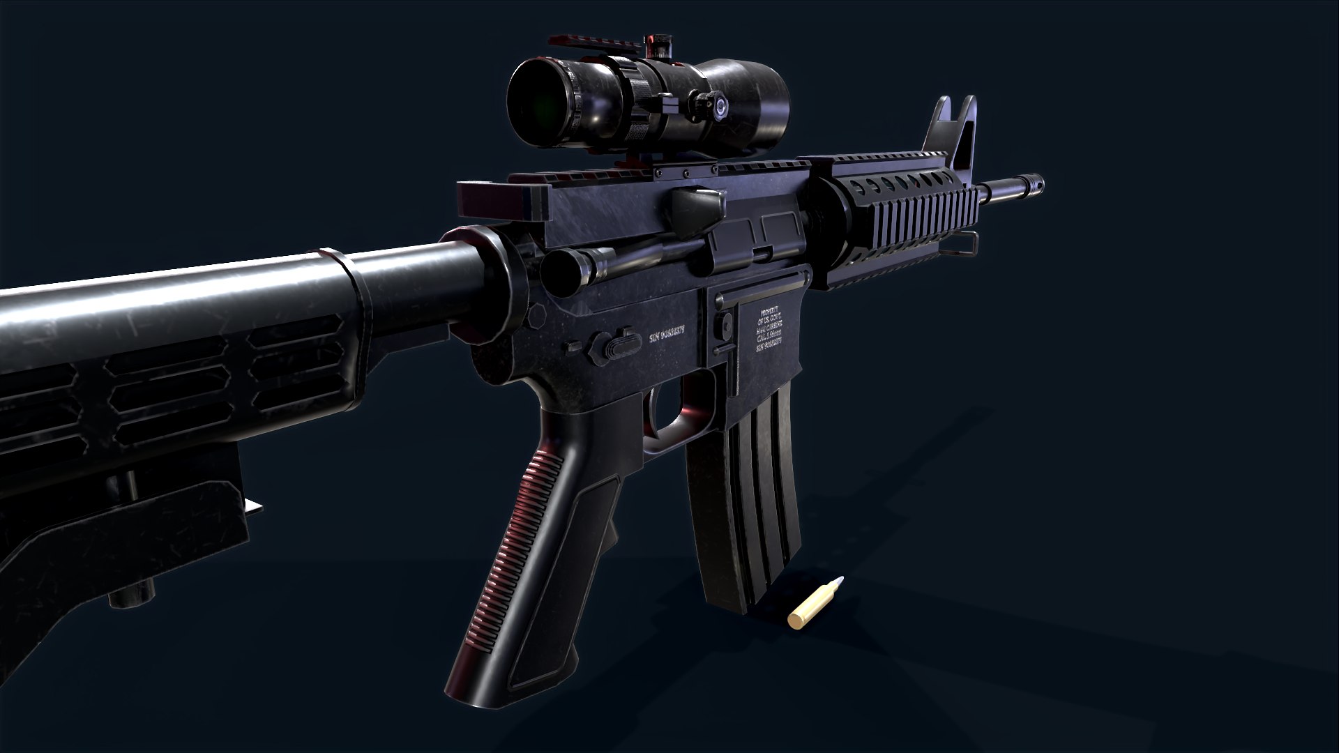 Rapid Fire Gun 3D Model - TurboSquid 2035730
