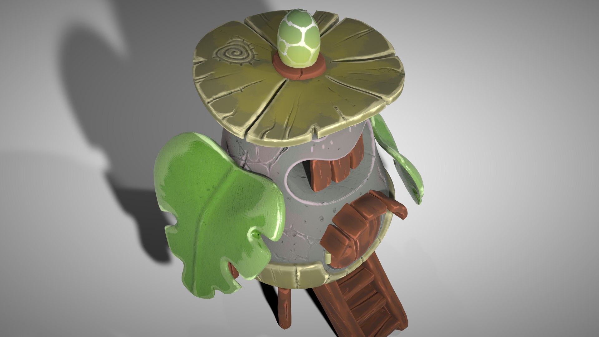 Stylized Leaf DoDo House Model - TurboSquid 2122588