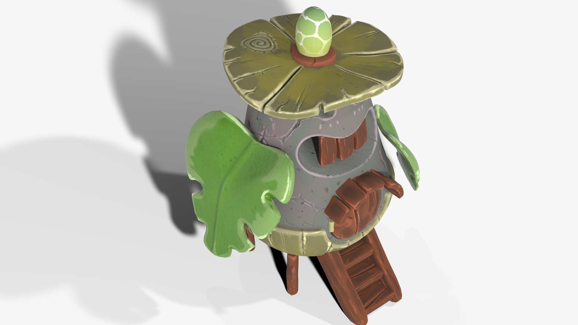 Stylized Leaf DoDo House model - TurboSquid 2122588