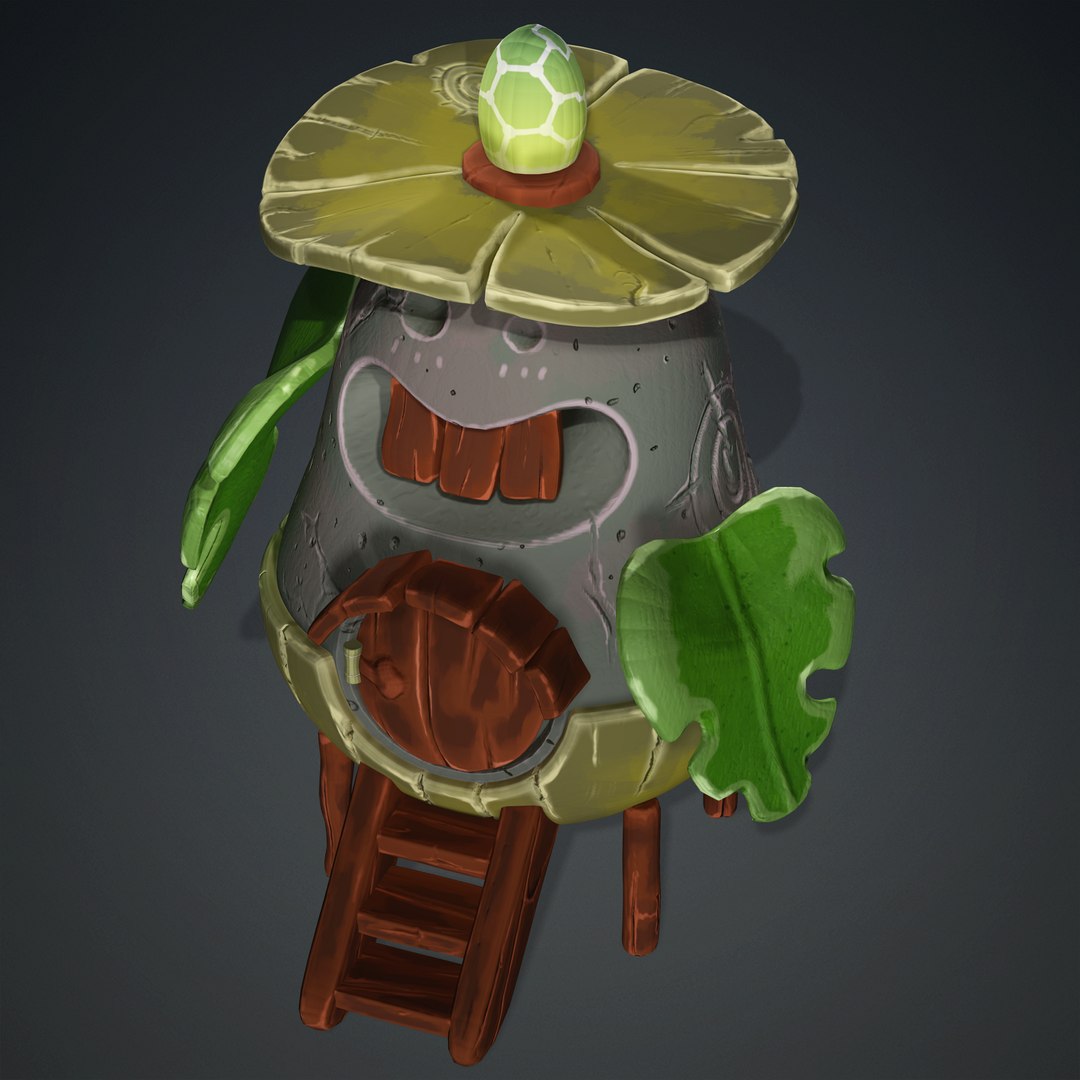 Stylized Leaf DoDo House Model - TurboSquid 2122588