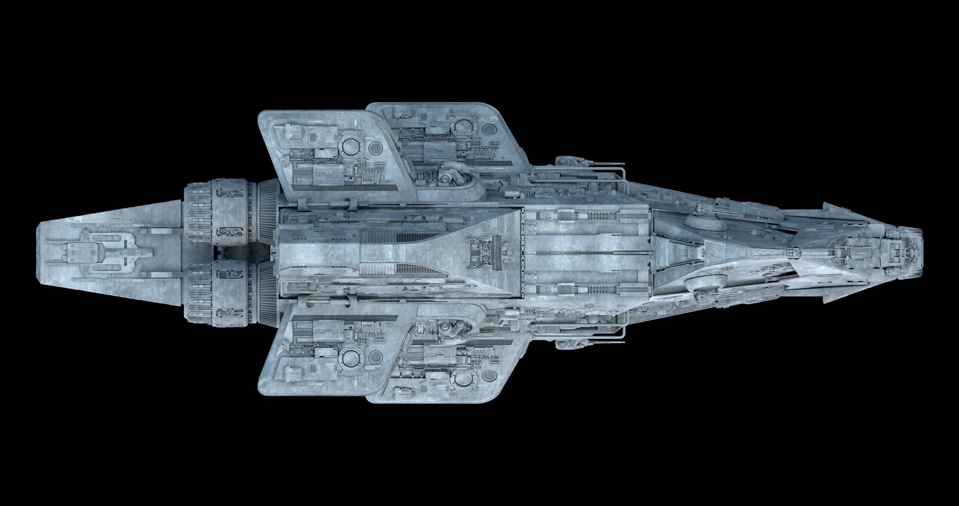 3D Mandalorian Cruiser Space Ship - TurboSquid 1483042
