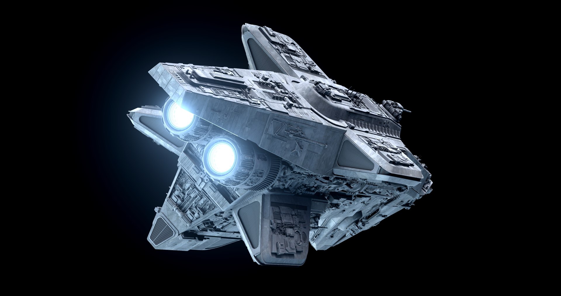 3D Mandalorian Cruiser Space Ship - TurboSquid 1483042