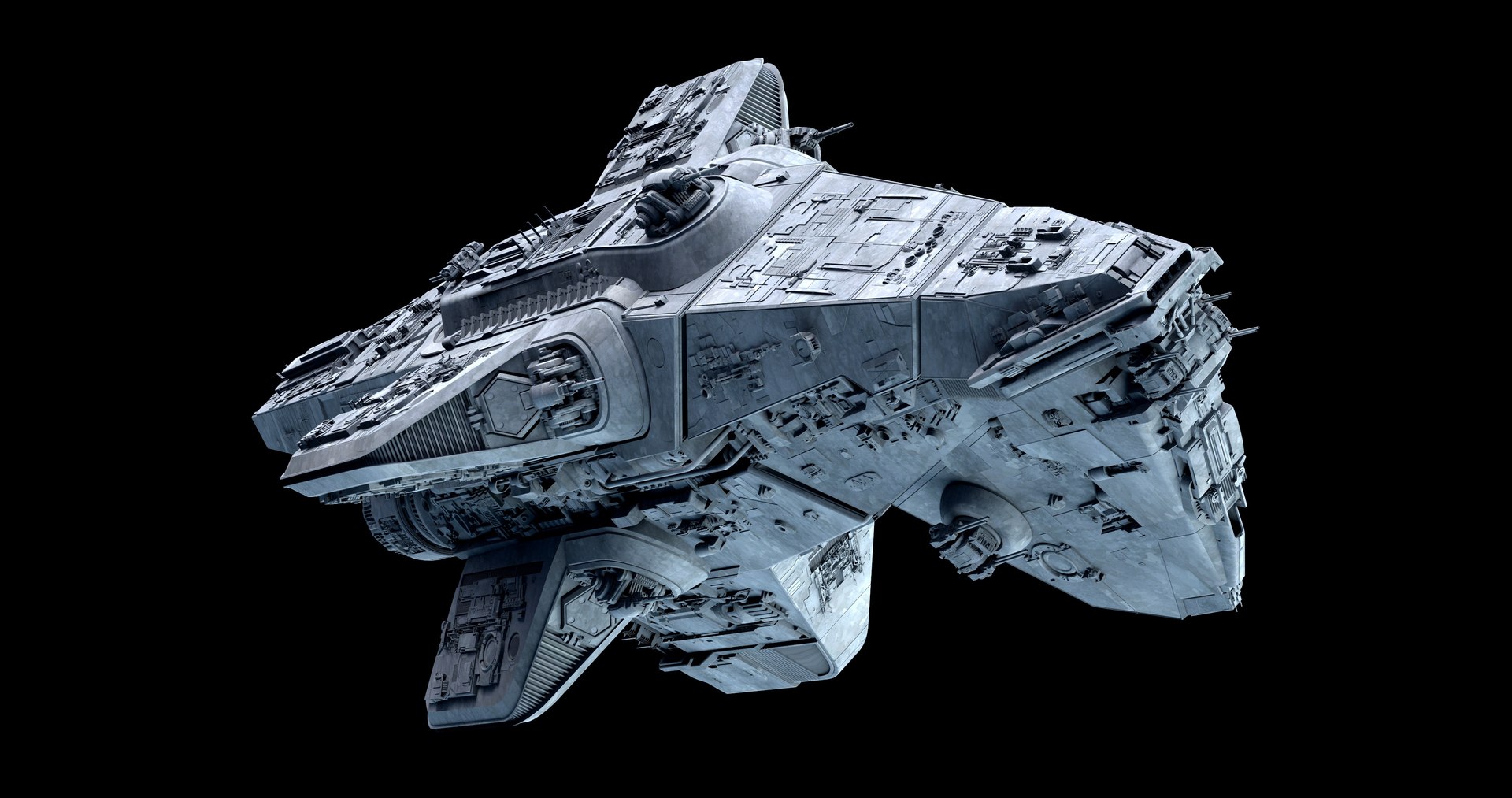 3D Mandalorian Cruiser Space Ship - TurboSquid 1483042