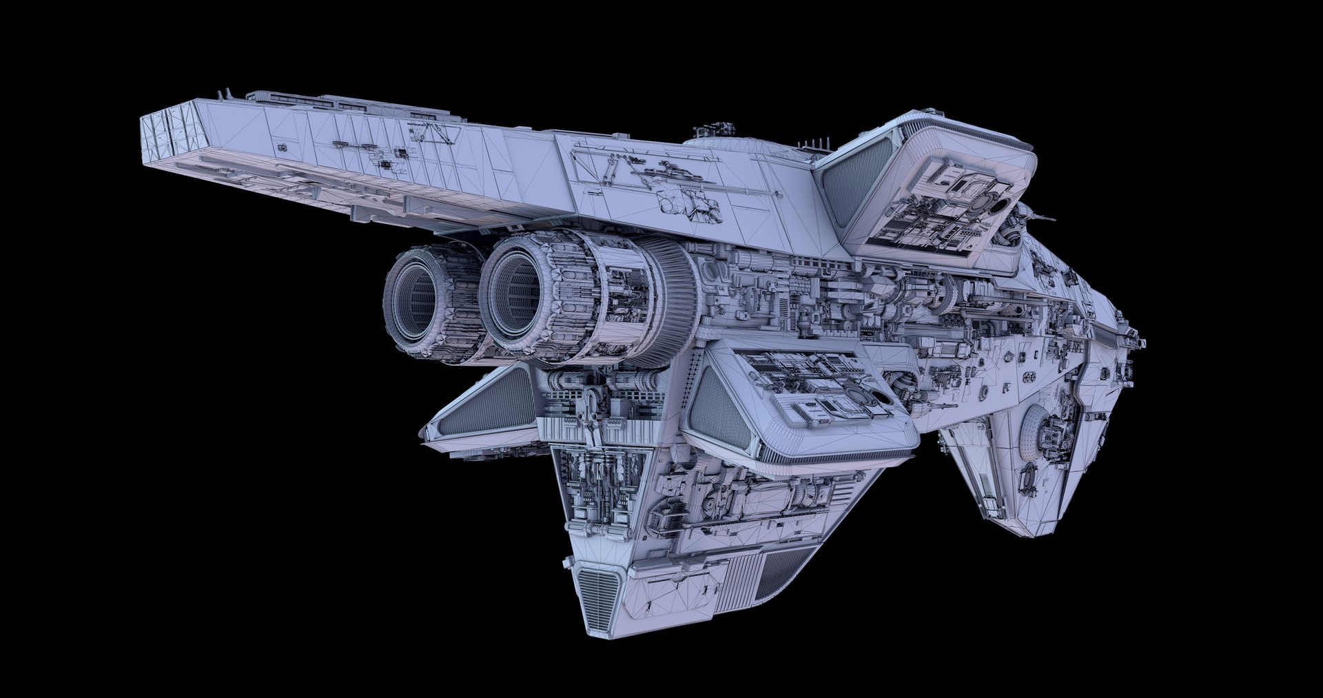 3D Mandalorian Cruiser Space Ship - TurboSquid 1483042