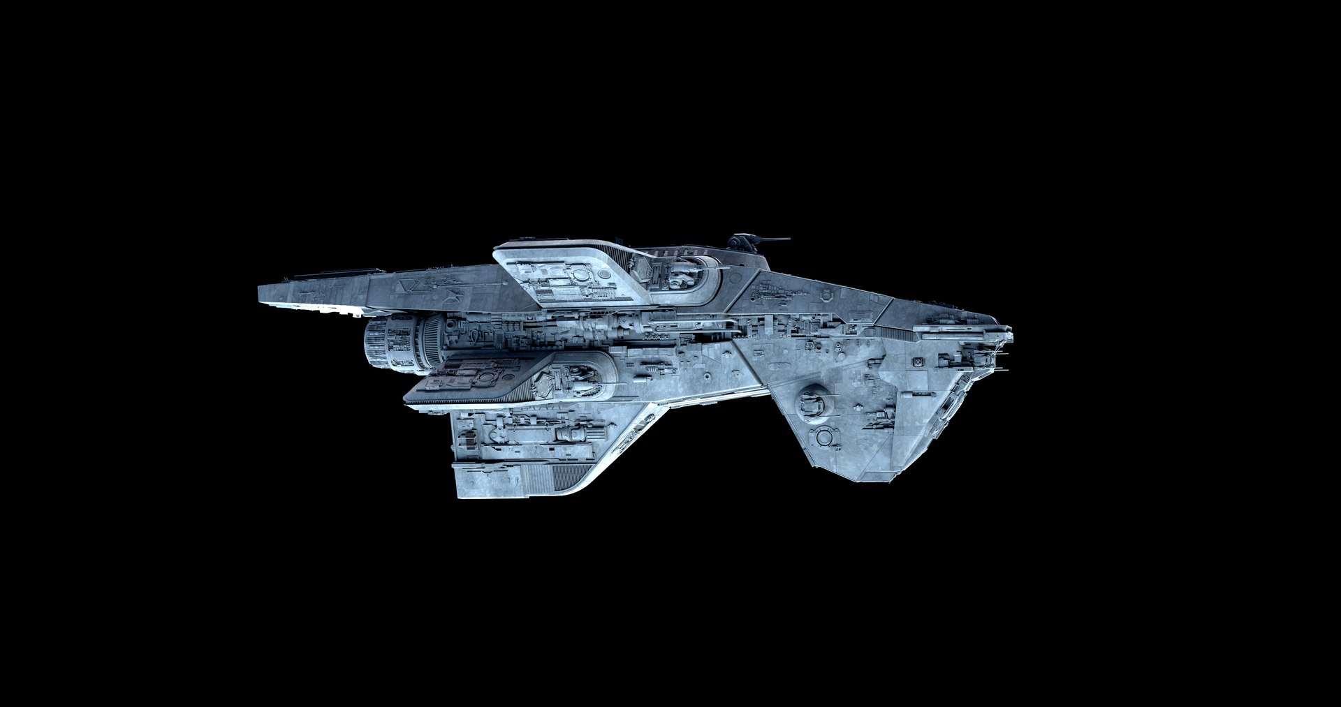 3D Mandalorian Cruiser Space Ship - TurboSquid 1483042