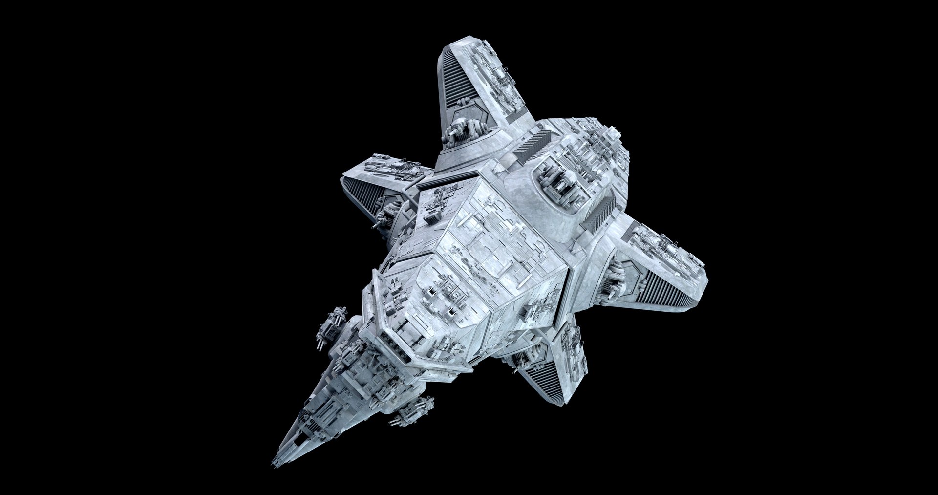 3D Mandalorian Cruiser Space Ship - TurboSquid 1483042